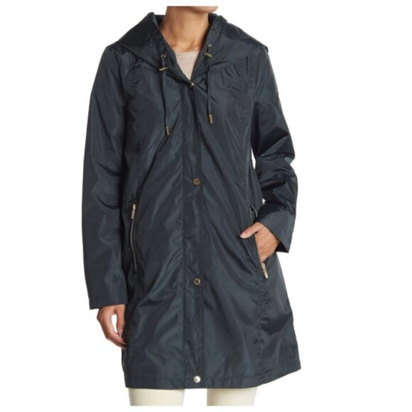 Via Spiga | Jackets & Coats | Via Spiga Packable Hooded Rain Jacket ...